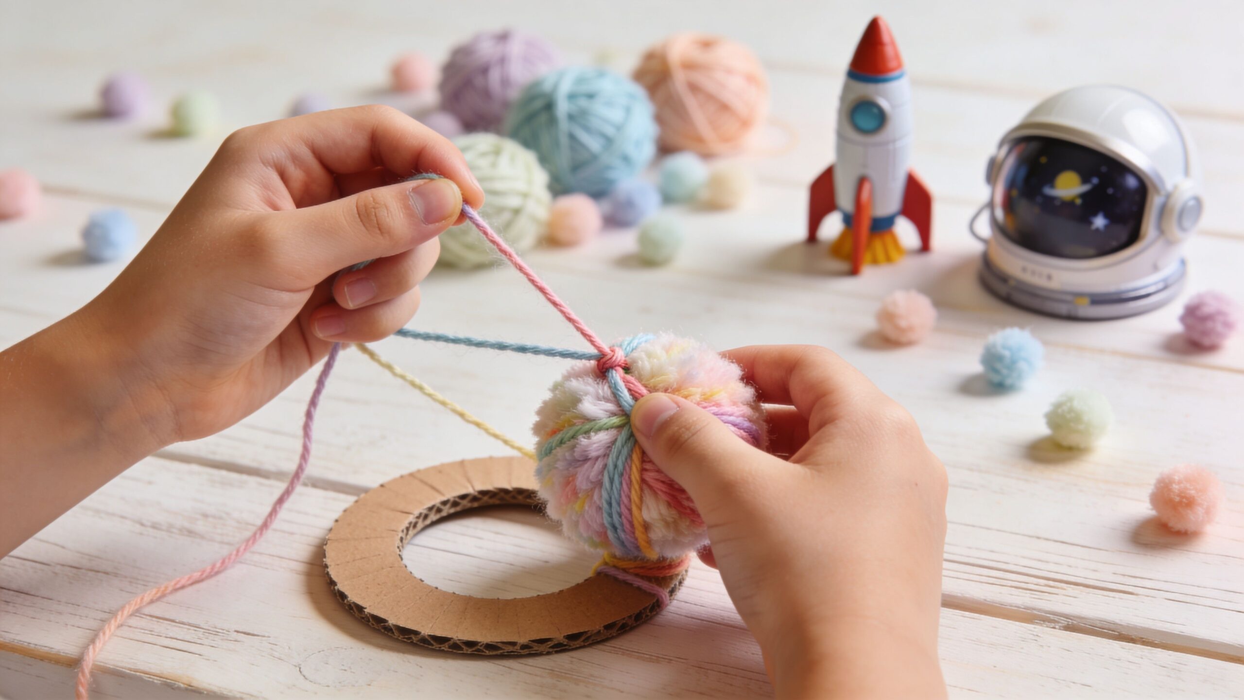 How to Make a Pom Pom Ball A Space Ranger's Guide