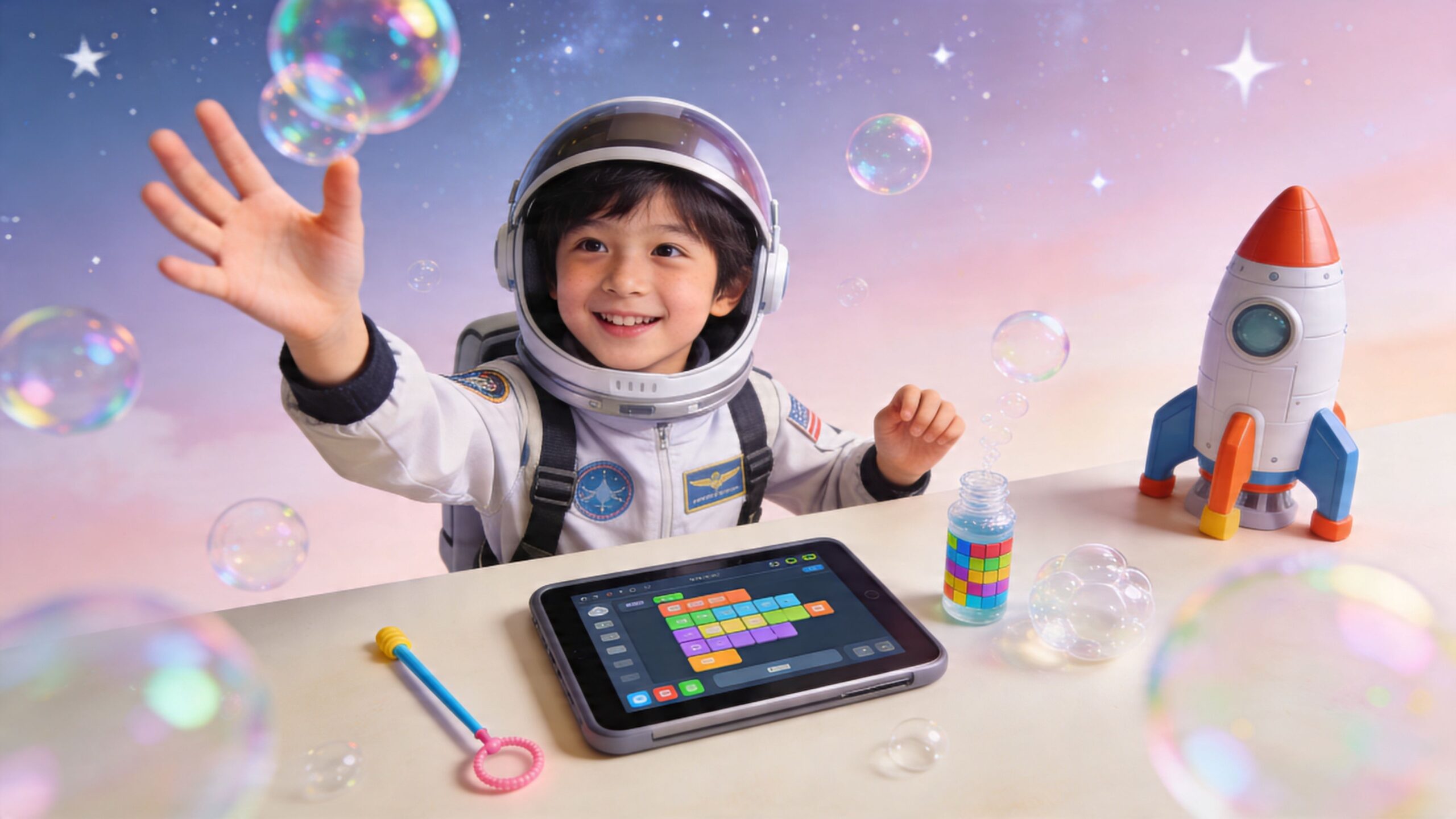 Popping Bubbles Game: STEM Learning for Kids 6-12